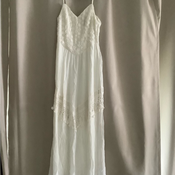 Trixxi | Dresses | Off White Long Summer Dress | Poshmark